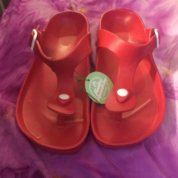 Funky Monkey | Shoes | Red Funky Monkey Sandals | Poshmark